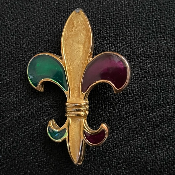 Jewelry | Sold Fleur De Lis Tri Color Pin | Poshmark